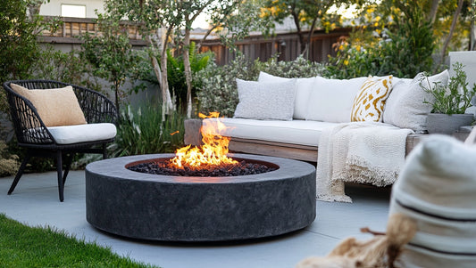 72'' Galvanized Fire Ring - Outdoor Fire Feature for Every Backyard